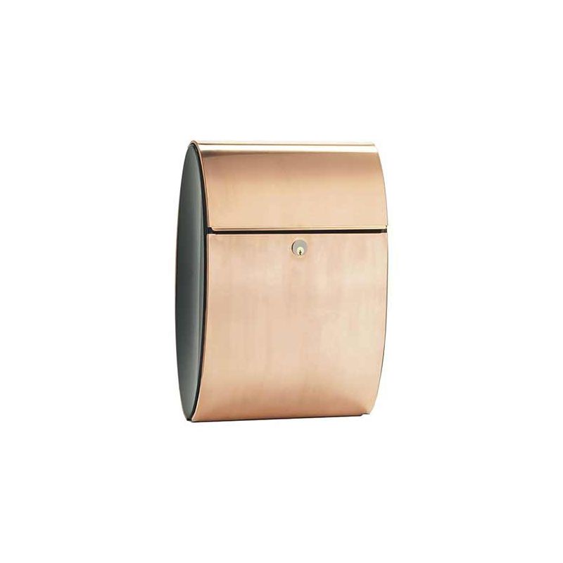 Brievenbus Allux Ellipse roodkoper